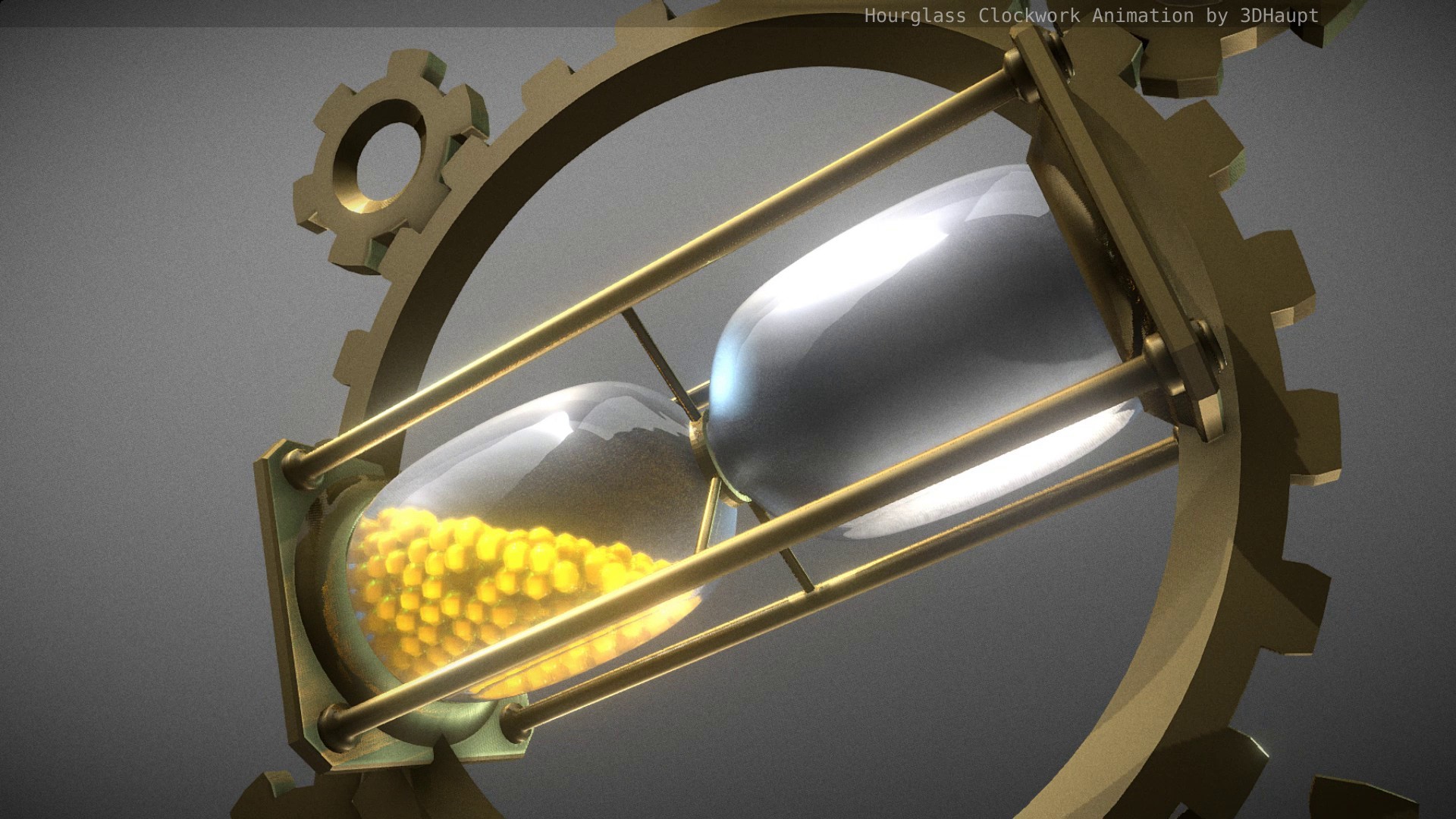 Hourglass Clockwork Animation Free 3D Model - .blend - Free3D