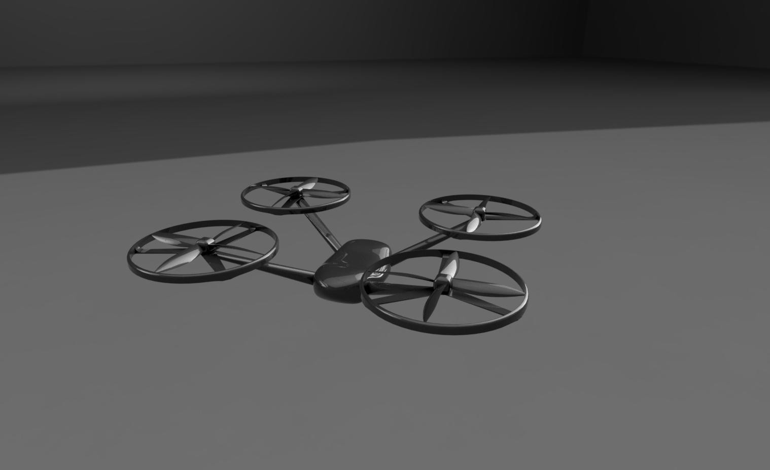 Simple Quadcopter Free 3D Model - .stl - Free3D