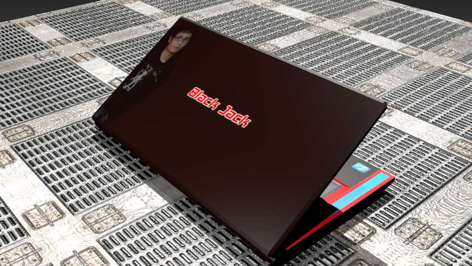 Note Book Computer Black Jack Low Poly Free 3D Model - .blend .fbx .obj ...