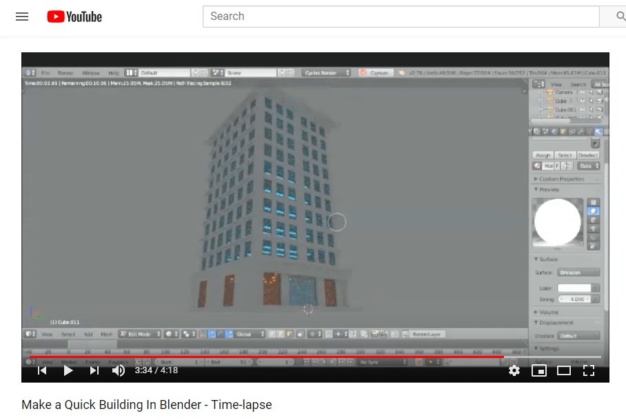 Building Free 3D Model - .blend .fbx .3ds .obj - Free3D