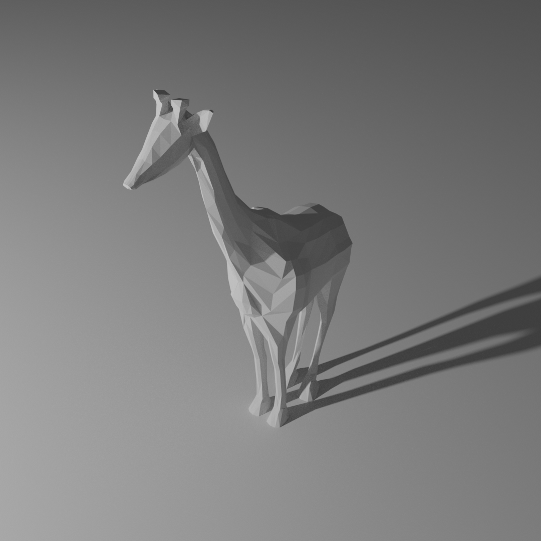 Giraffe low poly Free 3D Model - .dea .fbx .obj .ply .x3d .abc - Free3D