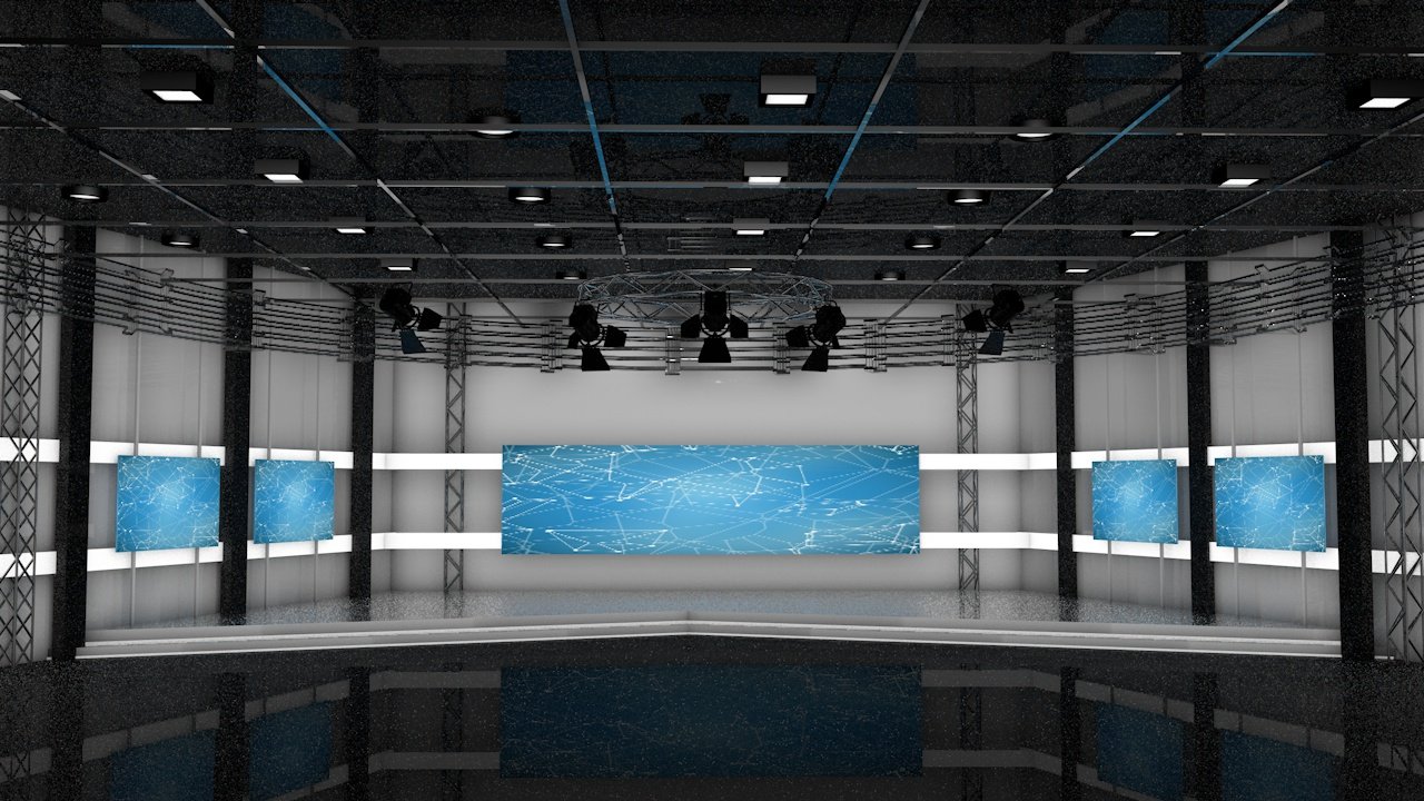 Tv studio Free 3D Model - .c4d - Free3D