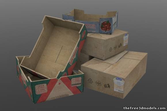 Boxes Free 3D Model - .3ds .max .fbx .sldprt - Free3D