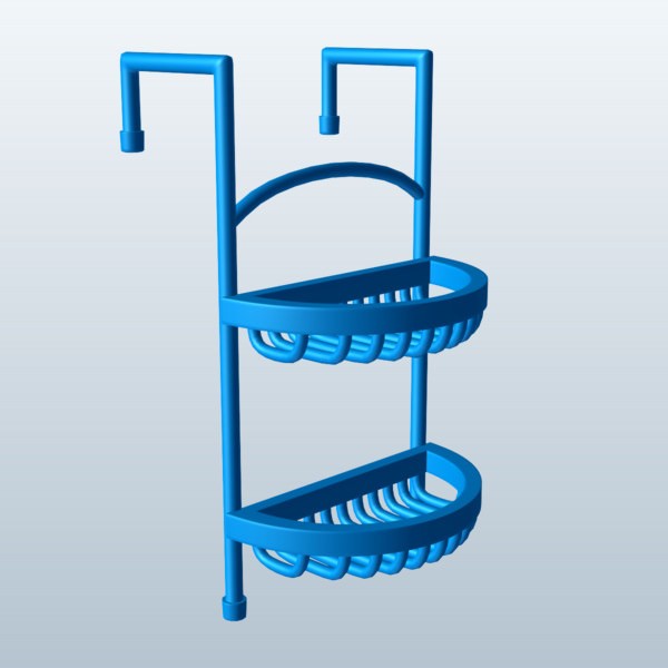 Shower Caddy Over the door V2 Free 3D Model - .obj .stl - Free3D