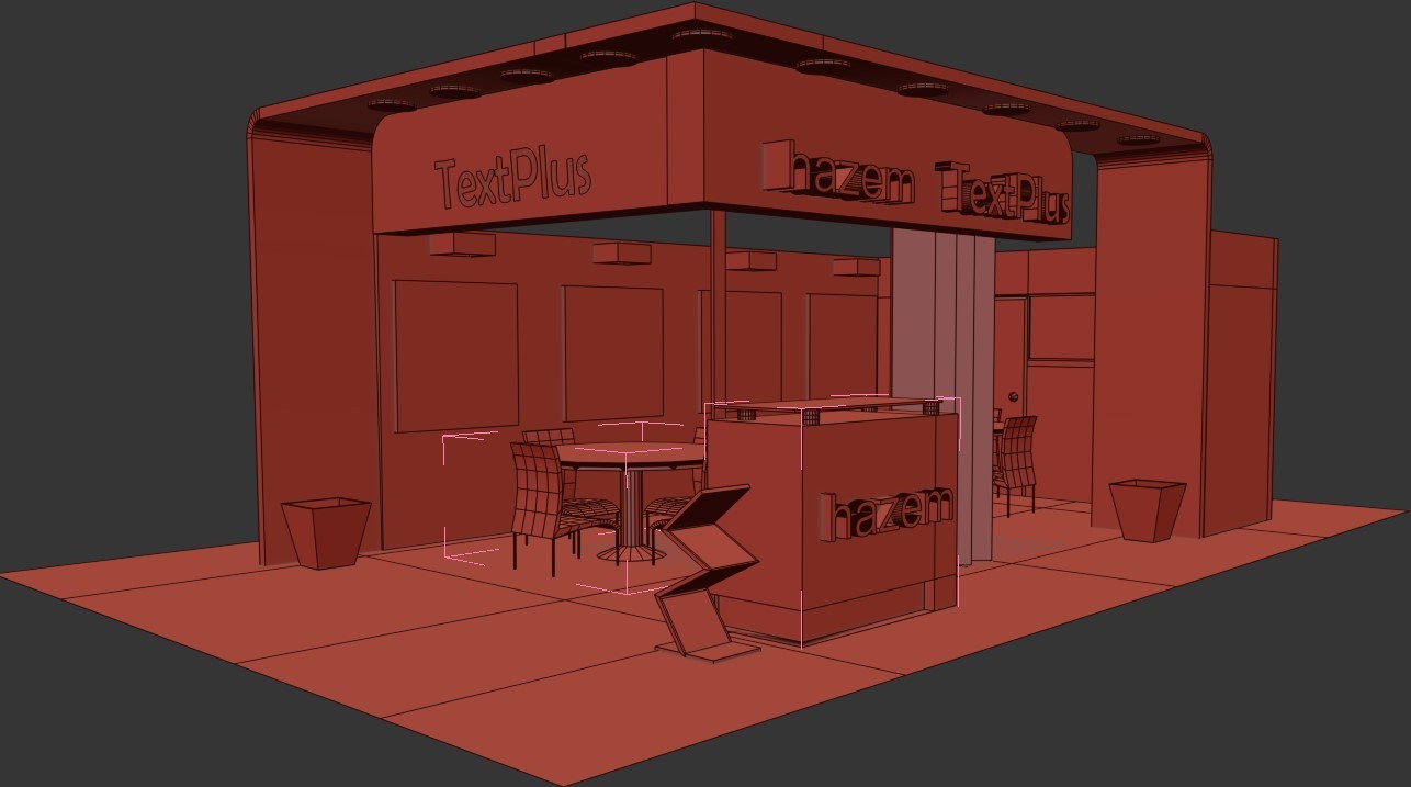 Booth Exhibition Stand Free 3D Model - .obj .max - Free3D