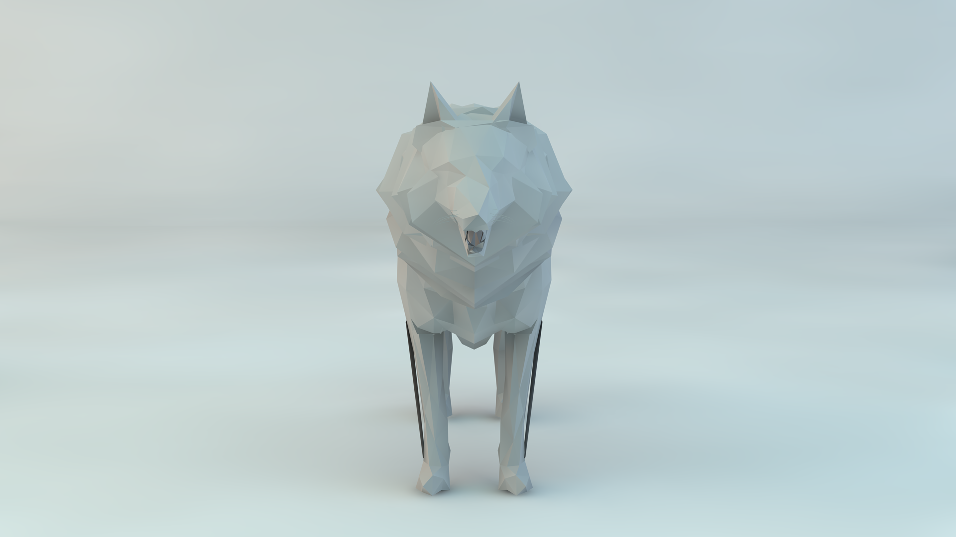 Low poly wolf Free 3D Model - .3ds .obj .dae .c4d .fbx - Free3D