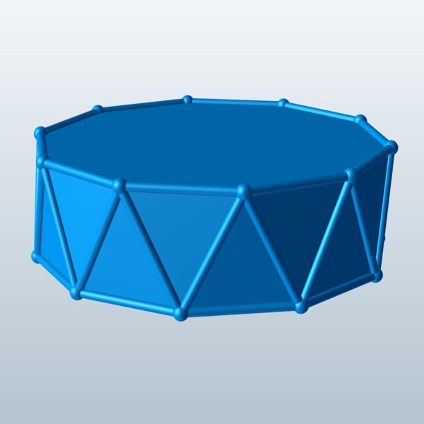 Decagonal antiprism v1 Free 3D Model - .obj .stl - Free3D