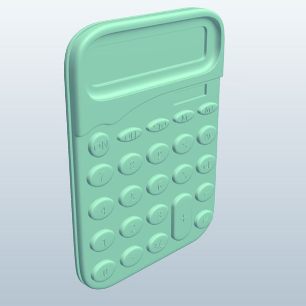 Calculator nonscientific v2 Free 3D Model - .obj .stl - Free3D