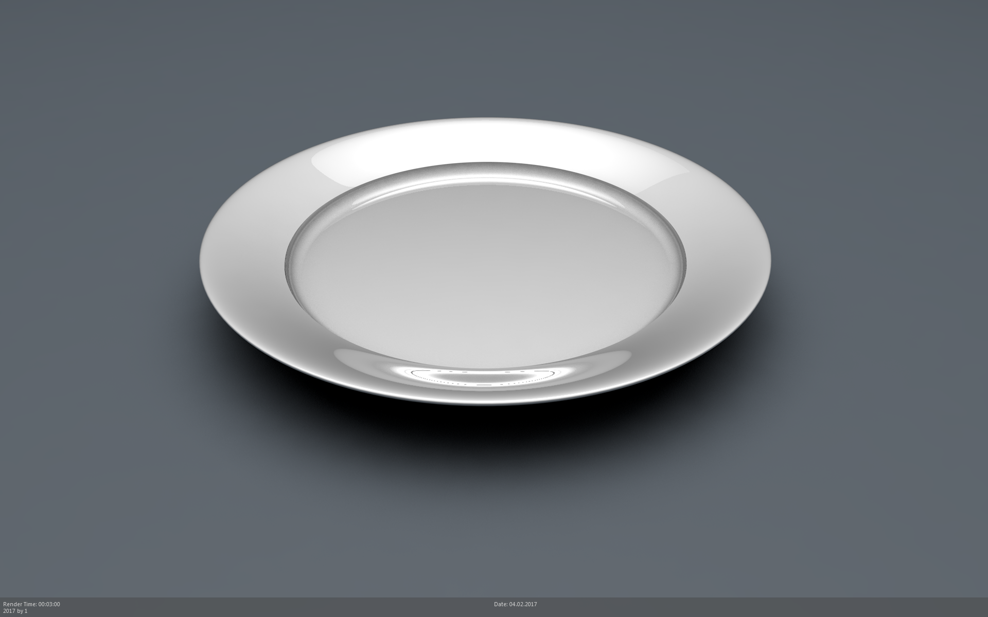 Simple Plate Free 3D Model - .obj .c4d .mtl - Free3D