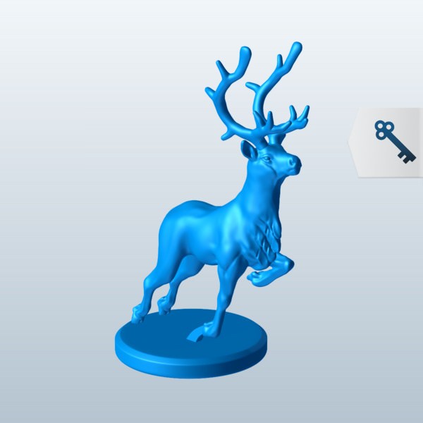 Reindeer Prancing v1 Free 3D Model - .obj .stl - Free3D