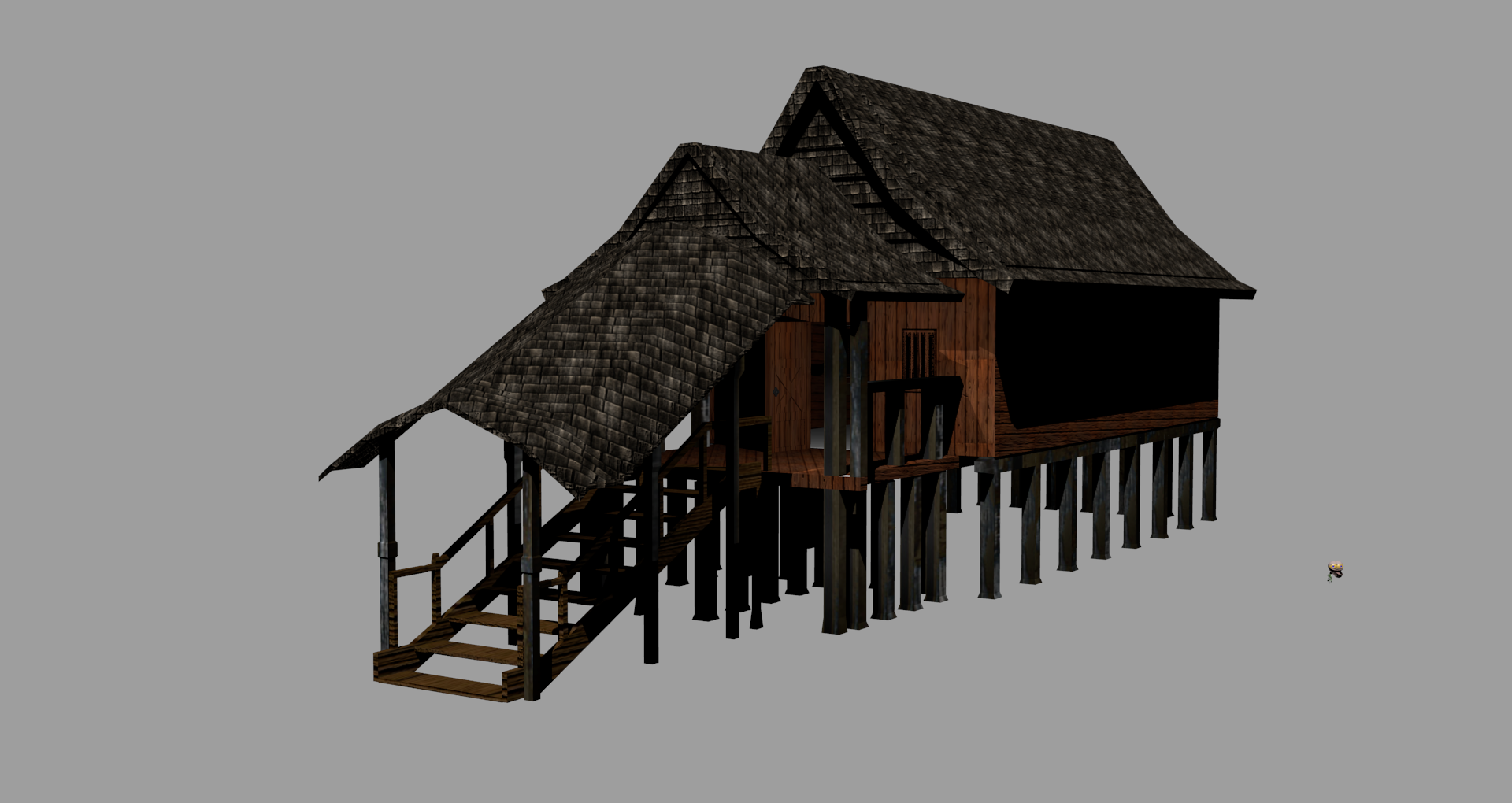 Kraton Sundanese West Java Free 3D Model - .blend .obj .fbx - Free3D