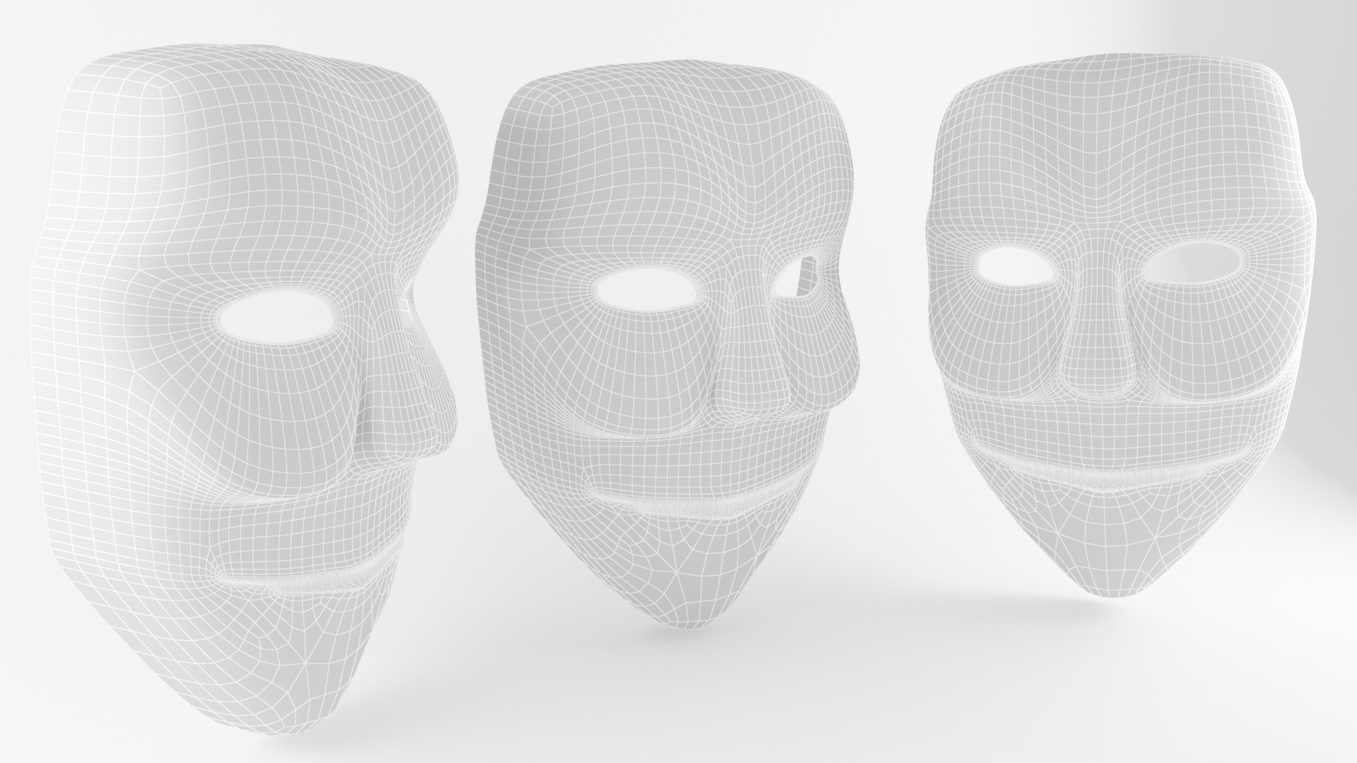Mask Free 3D Model - .tif .obj .fbx - Free3D