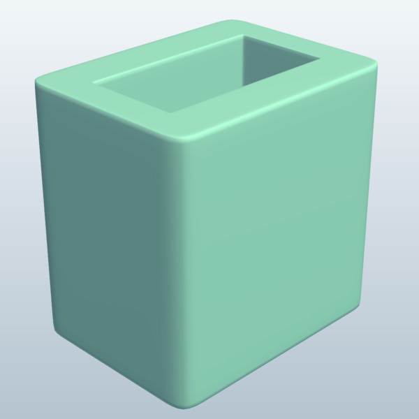 Hollow Rounded Rectangle v1 Free 3D Model - .obj .stl - Free3D