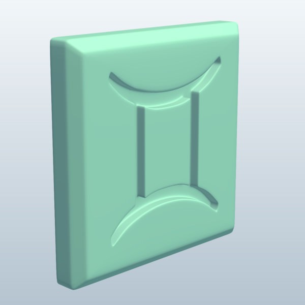 Astrology Gemini v1 Free 3D Model - .obj .stl - Free3D