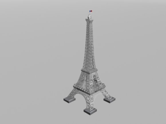 Eiffel Tower Free 3D Model - .3ds .max .sldprt - Free3D