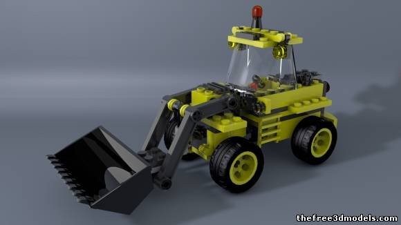 LEGO Excavator Truck Free 3D Model - .c4d - Free3D