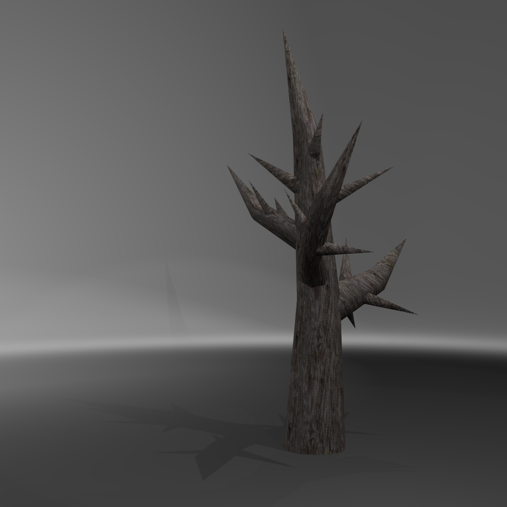 Low Poly Dead Tree Free 3D Model - .obj .mtl - Free3D