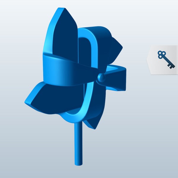 Pinwheel v1 Modelo 3D gratis - .obj .stl - Free3D