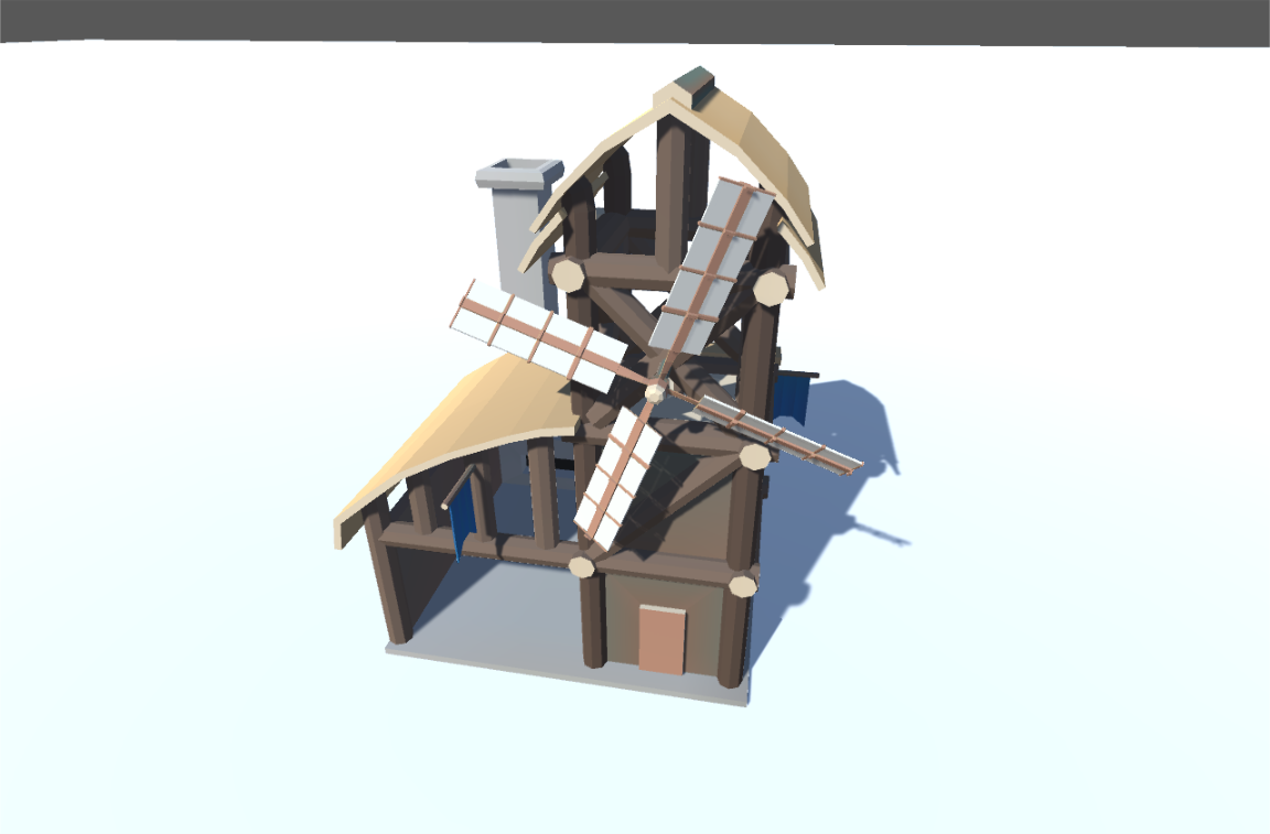 Low poly Stylized Windmill Free 3D Model - .OBJ .FBX .blend - Free3D