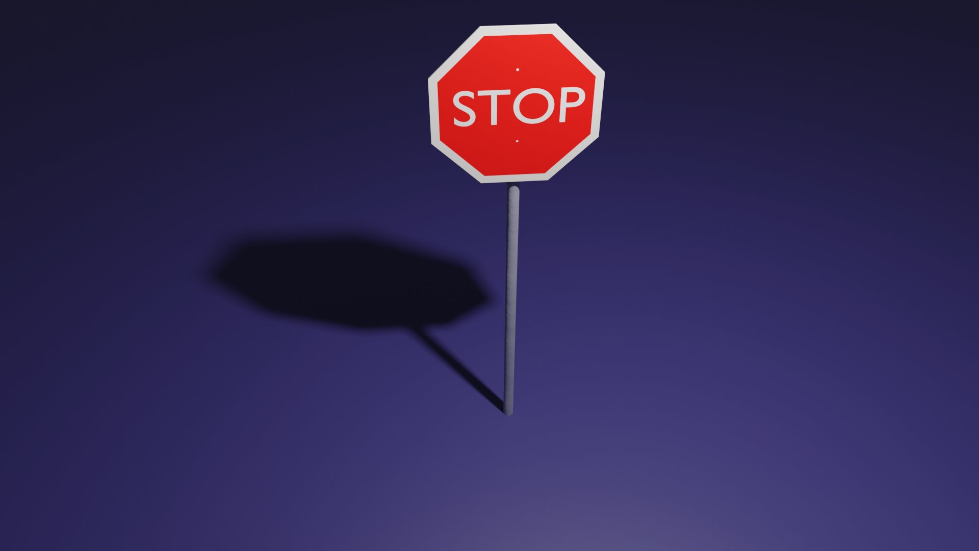 Stop sign Free 3D Model - .fbx - Free3D