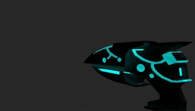 Tron Gun Free 3D Model - .3ds .obj .blend .fbx .mtl - Free3D