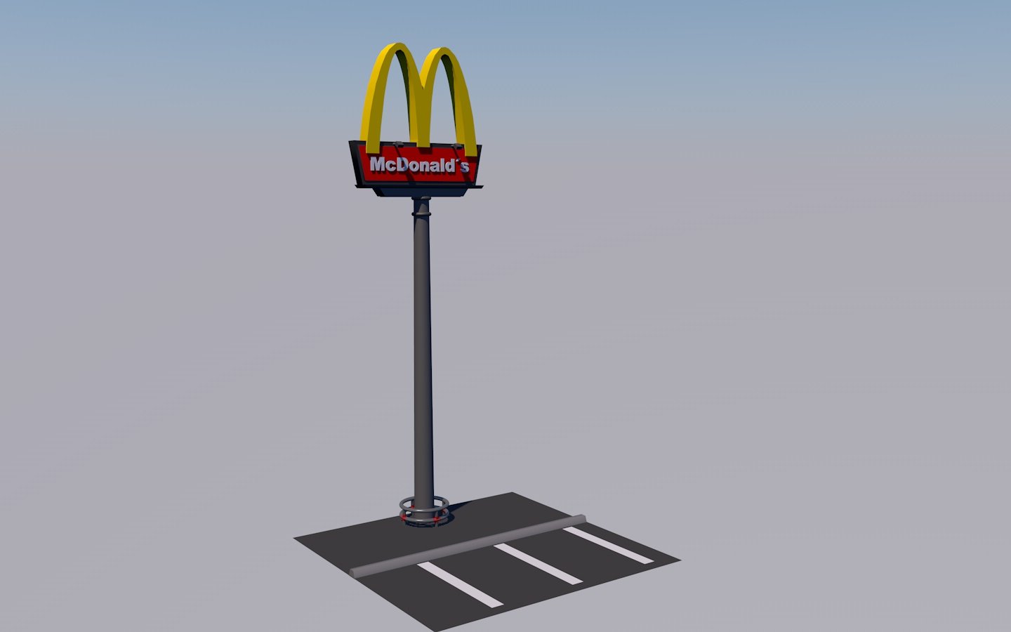 Mc Donald´s sign Free 3D Model - .c4d - Free3D