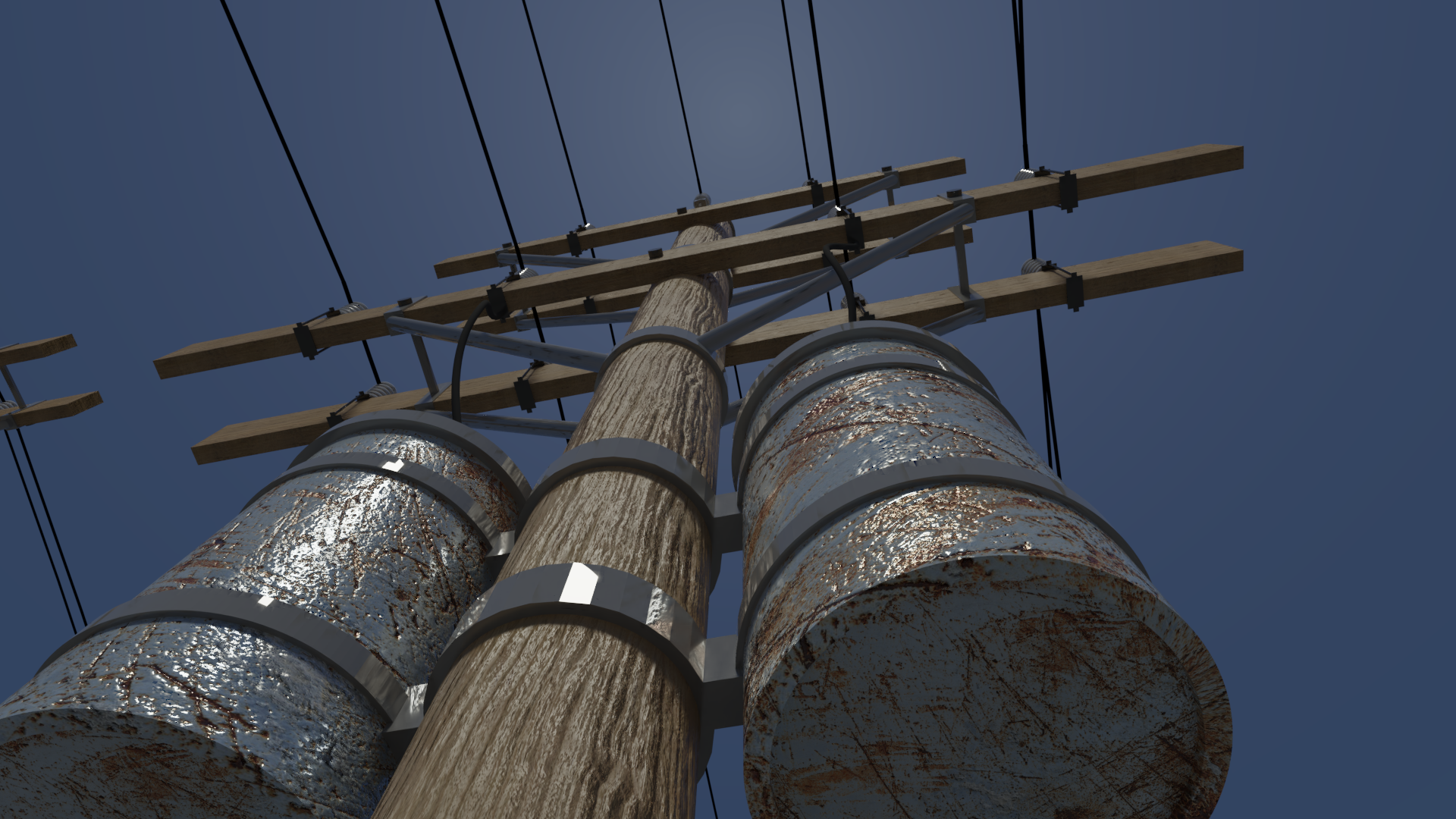 Power Pole V2 Free 3D Model - .blend - Free3D