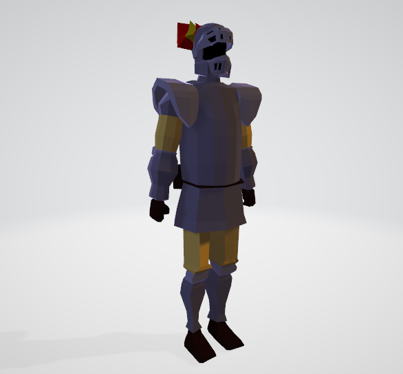 Knight Low Poly Free 3D Model - .blend .fbx - Free3D