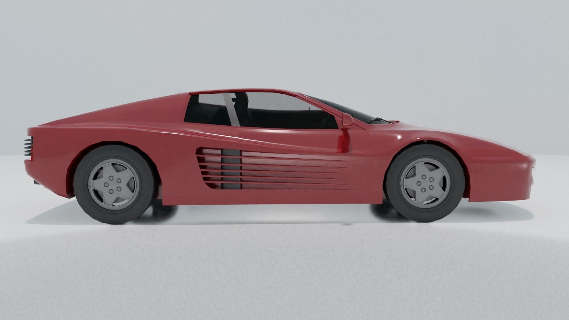 Ferrari Testarossa Free 3D Model - .blend .obj .fbx - Free3D