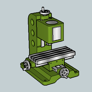 Milling Machine Free 3D Model - .skp .stl - Free3D