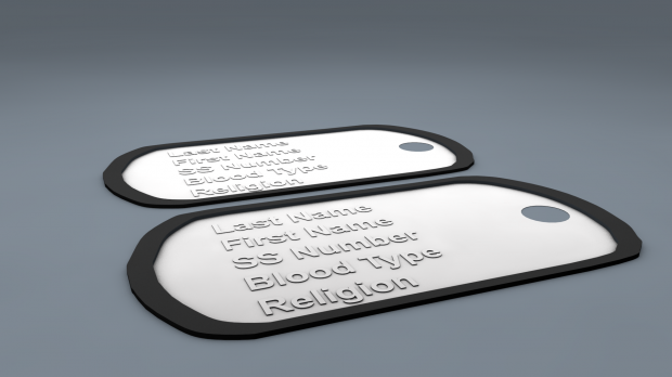 Dogtags Free 3D Model - .3ds .obj .c4d .fbx - Free3D