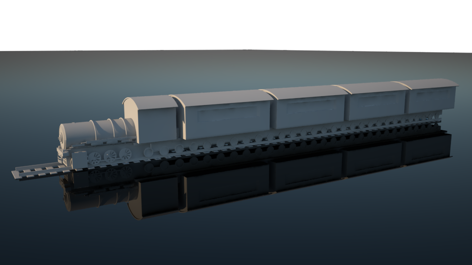 Train Free 3D Model - .autodesk .maya - Free3D