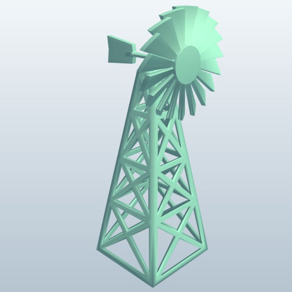 MetalWindmill v1 Free 3D Model - .obj .stl - Free3D