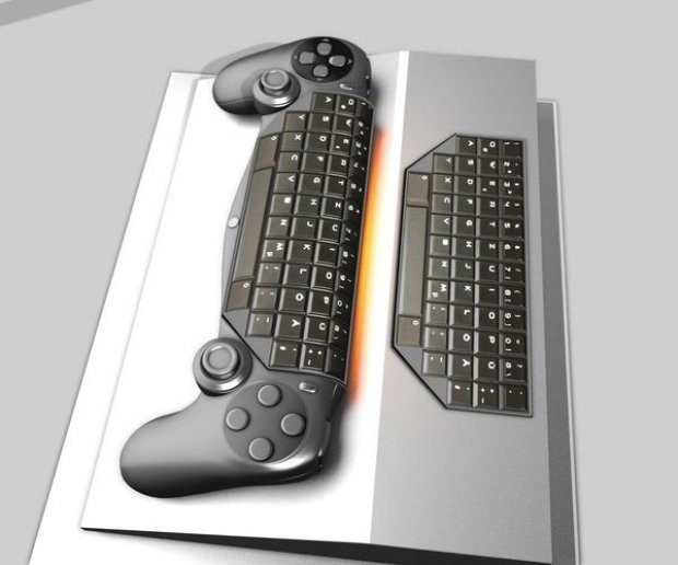 Controller Pad Keyboard Hybrid Free 3D Model - . - Free3D