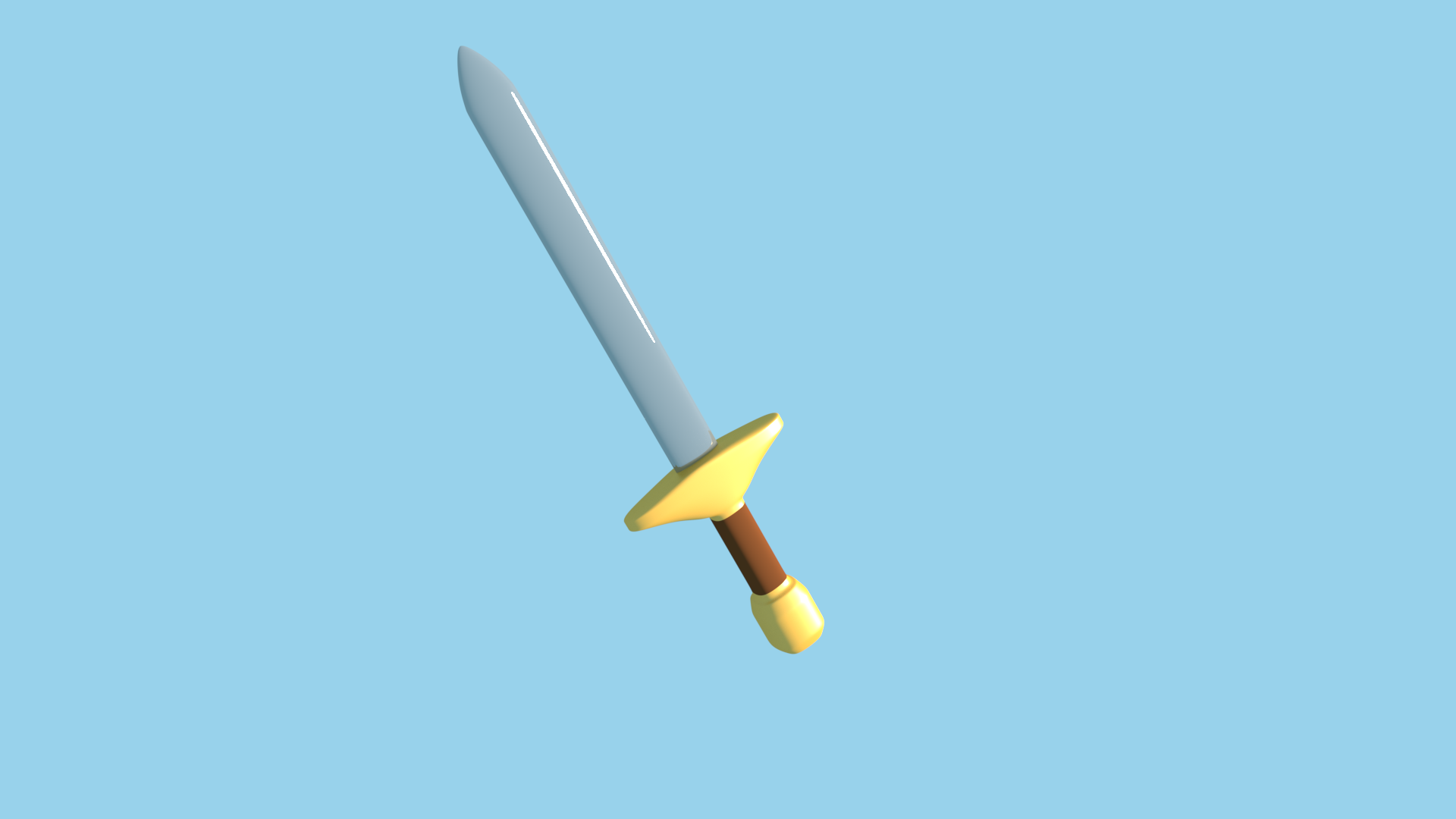 Cartoon Sword Free 3D Model - .blend - Free3D
