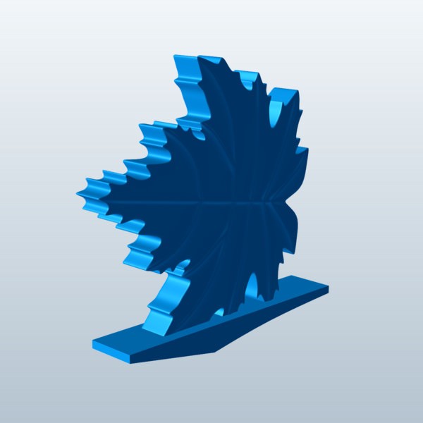 Maple Leaf V1 Free 3D Model - .obj .stl - Free3D