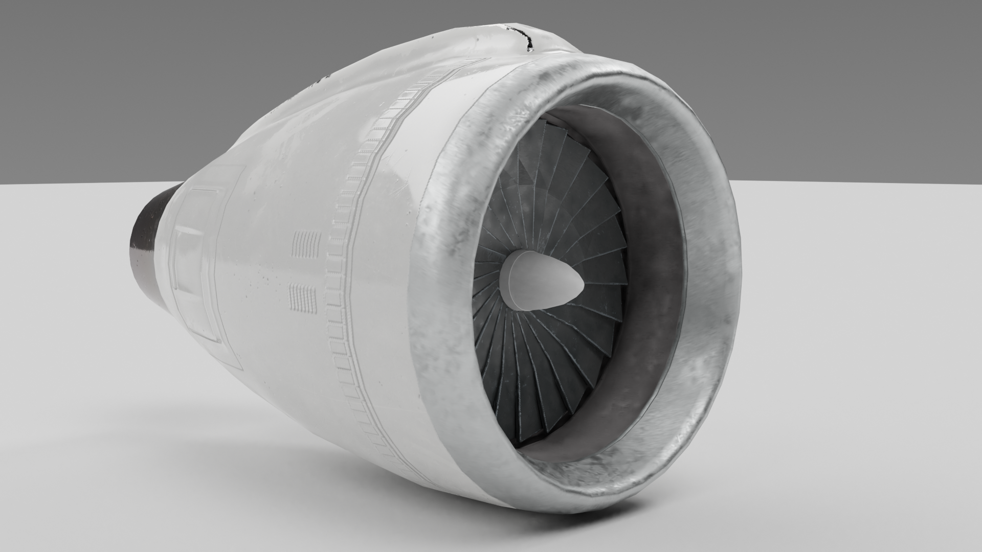 Airplane Engine (Game Ready) Free 3D Model - .fbx .blend .obj - Free3D