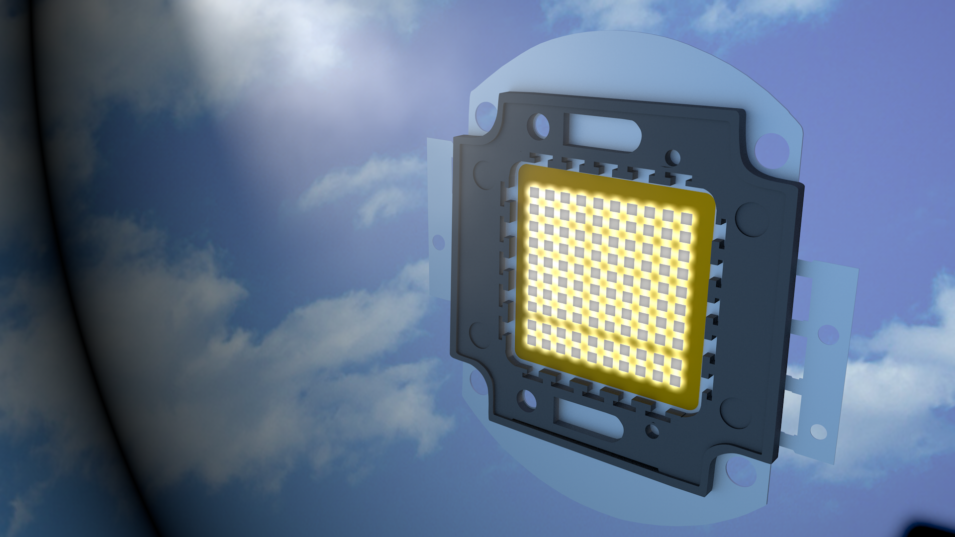 100 Watt Led Matrix Free 3D Model - .c4d - Free3D