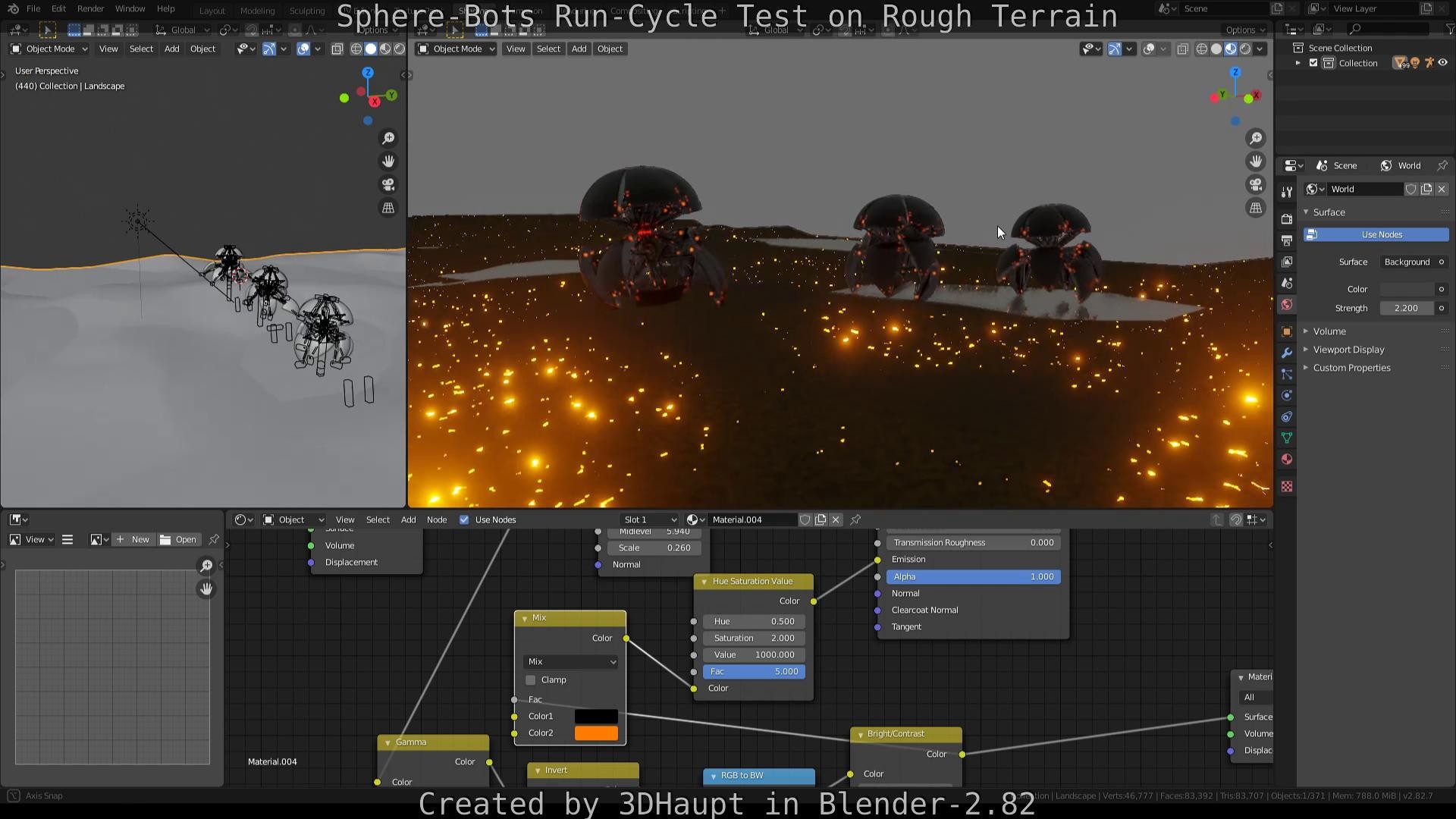 Sphere-Bots Run-Cycle Test on Rough Terrain Free 3D Model - .png .jpg ...