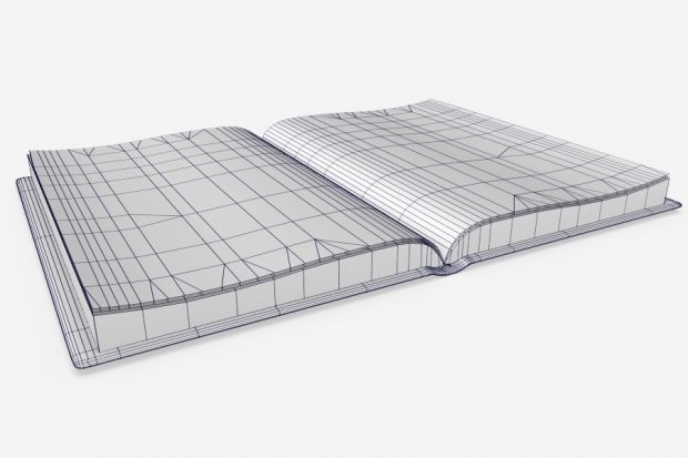 Old Open Book Free 3D Model - .obj .mb .fbx - Free3D