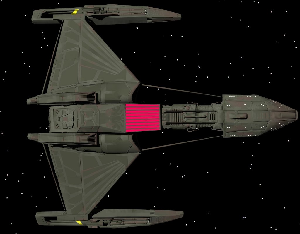 D5 Class Klingon spaceship Free 3D Model - .obj - Free3D