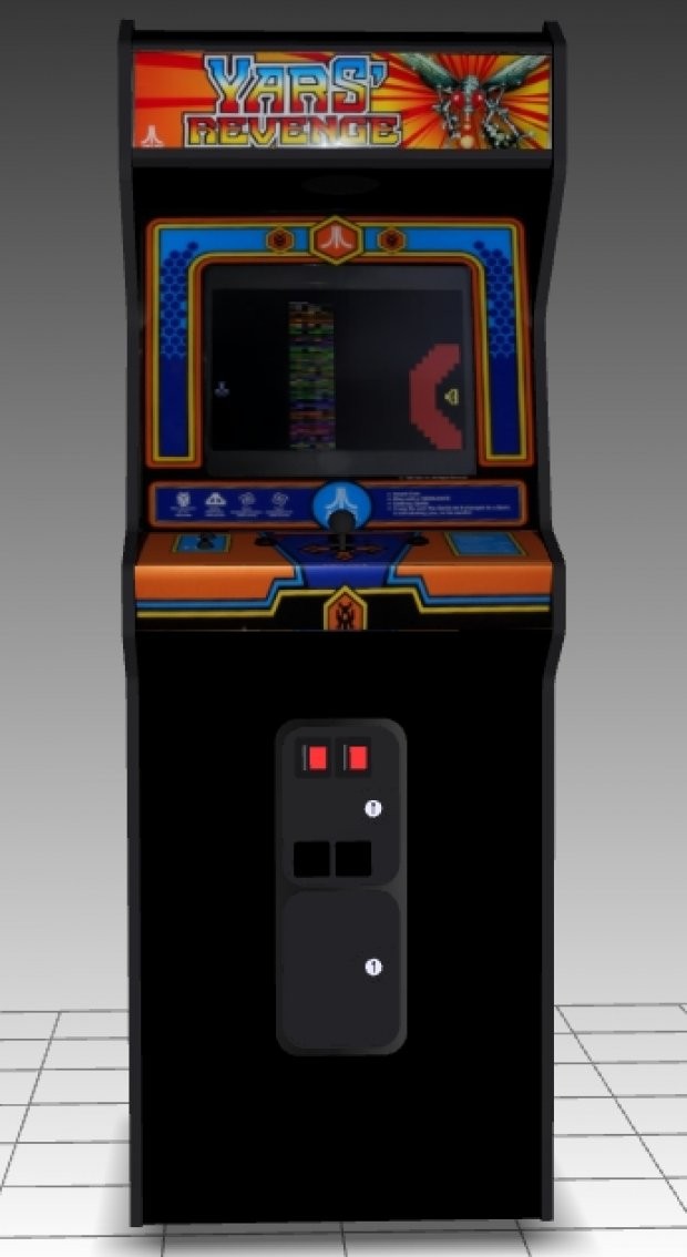 Yars Upright Arcade Machine Free 3D Model - .3ds - Free3D