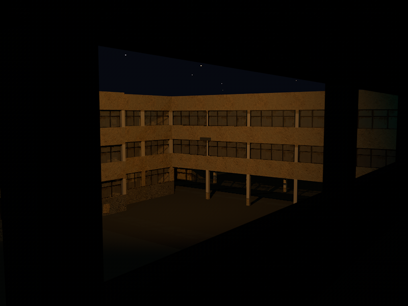 High School Free 3D Model - .obj .fbx .3ds .dxf - Free3D