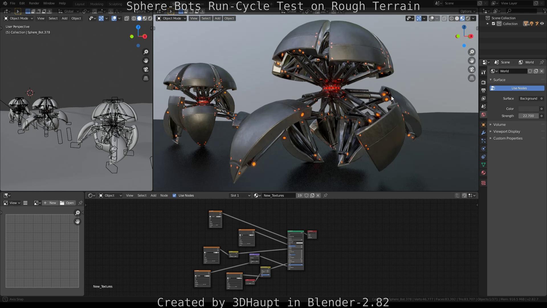 Sphere-Bots Run-Cycle Test on Rough Terrain Free 3D Model - .png .jpg ...