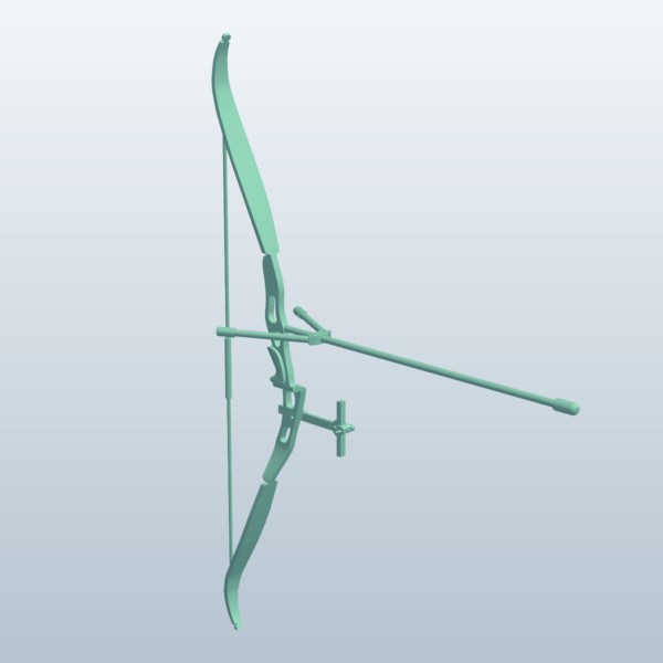 Olympic Recurve Bow v1 Free 3D Model - .obj .stl - Free3D