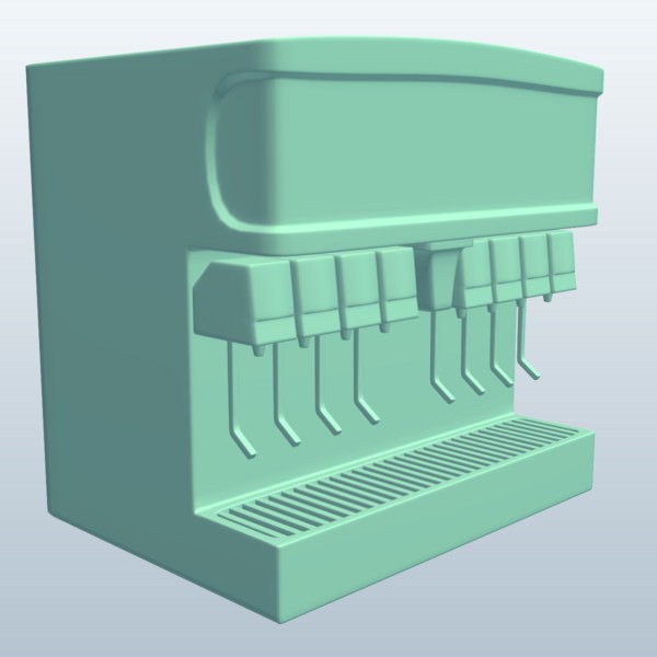 Fountain drink machine v1 Free 3D Model - .obj .stl - Free3D