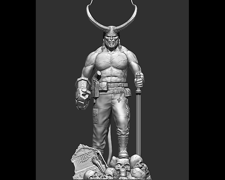 Punch fist HellBoy Free 3D Model - .stl - Free3D