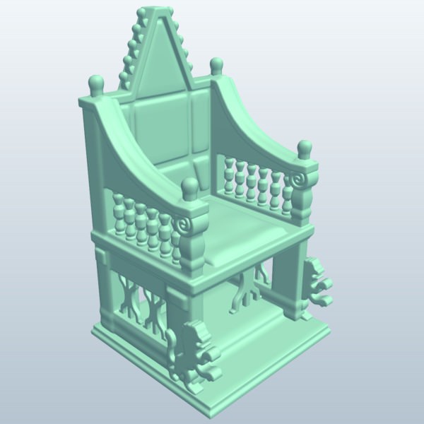 St EdwardsChair V1 Free 3D Model - .obj .stl - Free3D