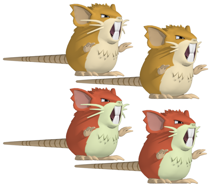 Raticate (Pokemon) Free 3D Model - .dae .fbx - Free3D