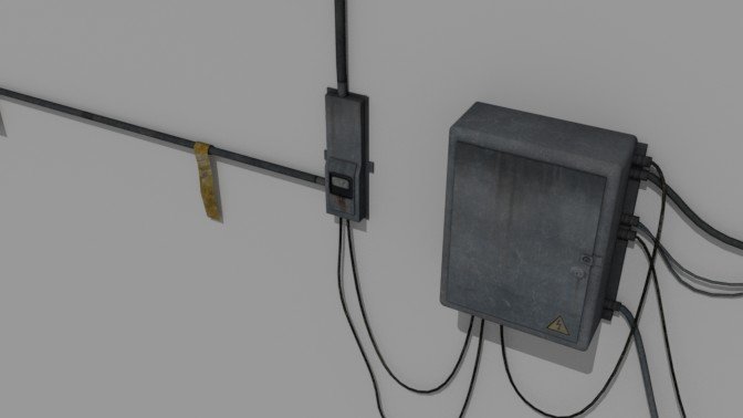 Wall Fuse Boxes Free 3D Model - .3ds .obj .fbx - Free3D